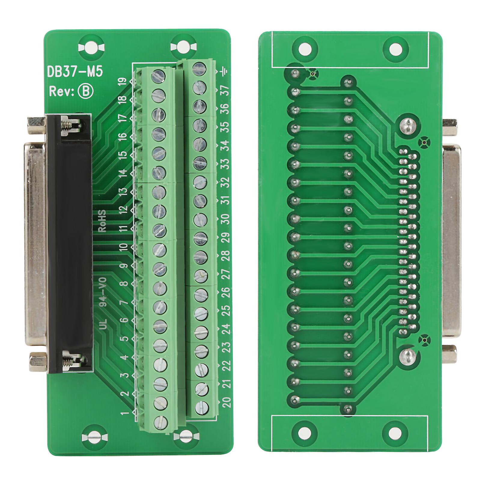 DB37 DIN Rail Mount Interface Module Connector Terminal Breakout Board ...