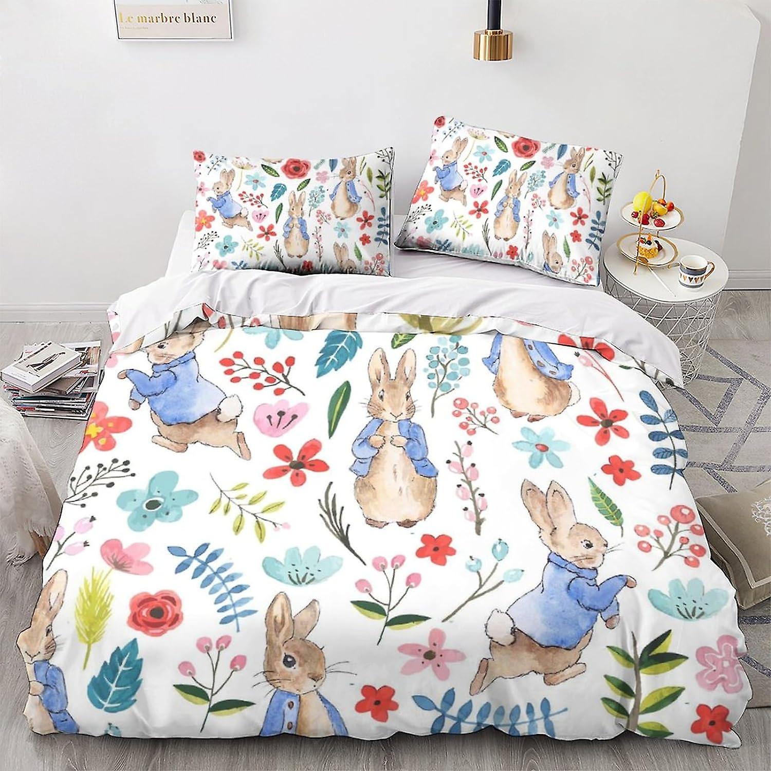 Peter Rabbit Duvet Cover Bedding Comforter Cover Set Girls 3 Piece for ...