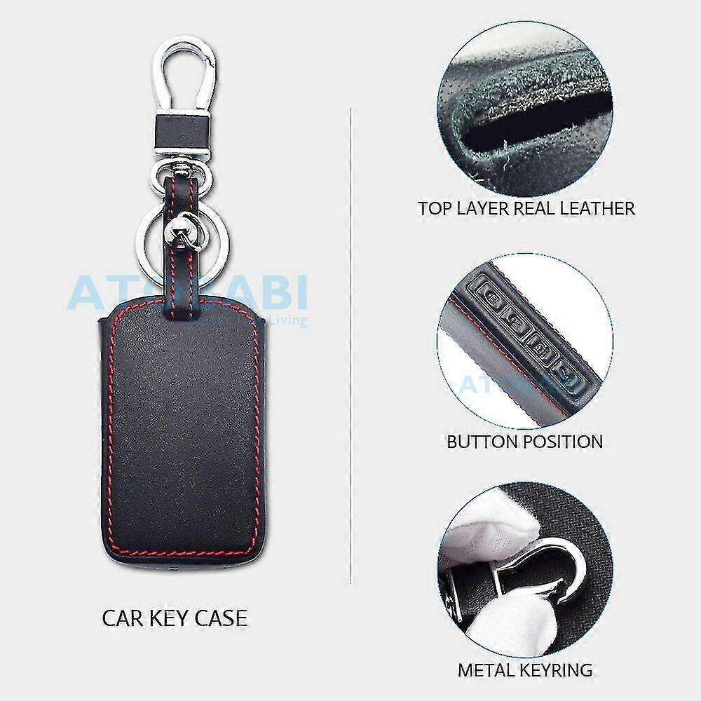 Leather car key cover for mazda 3 sedan hatchback 2019 cx-30 cx-5 cx-9 ...