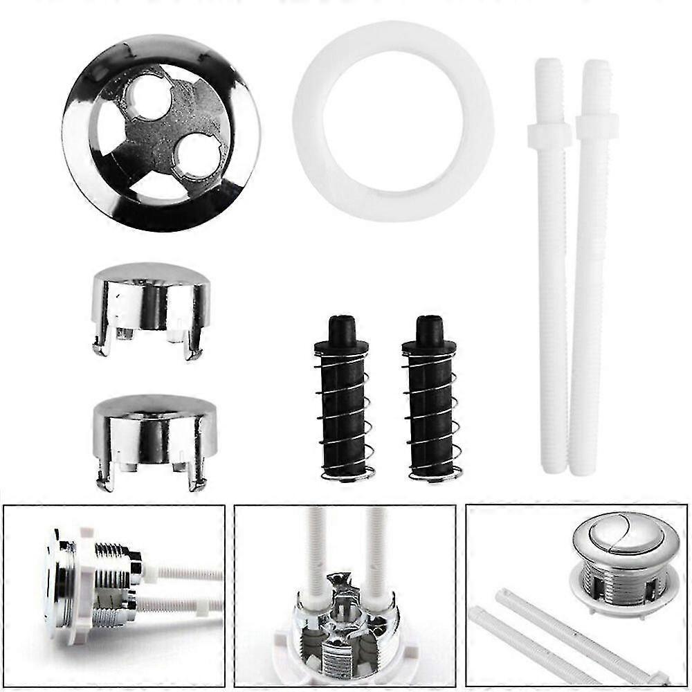Replacement Universal Dual Flush Push Button For Toilet Cistern Water ...