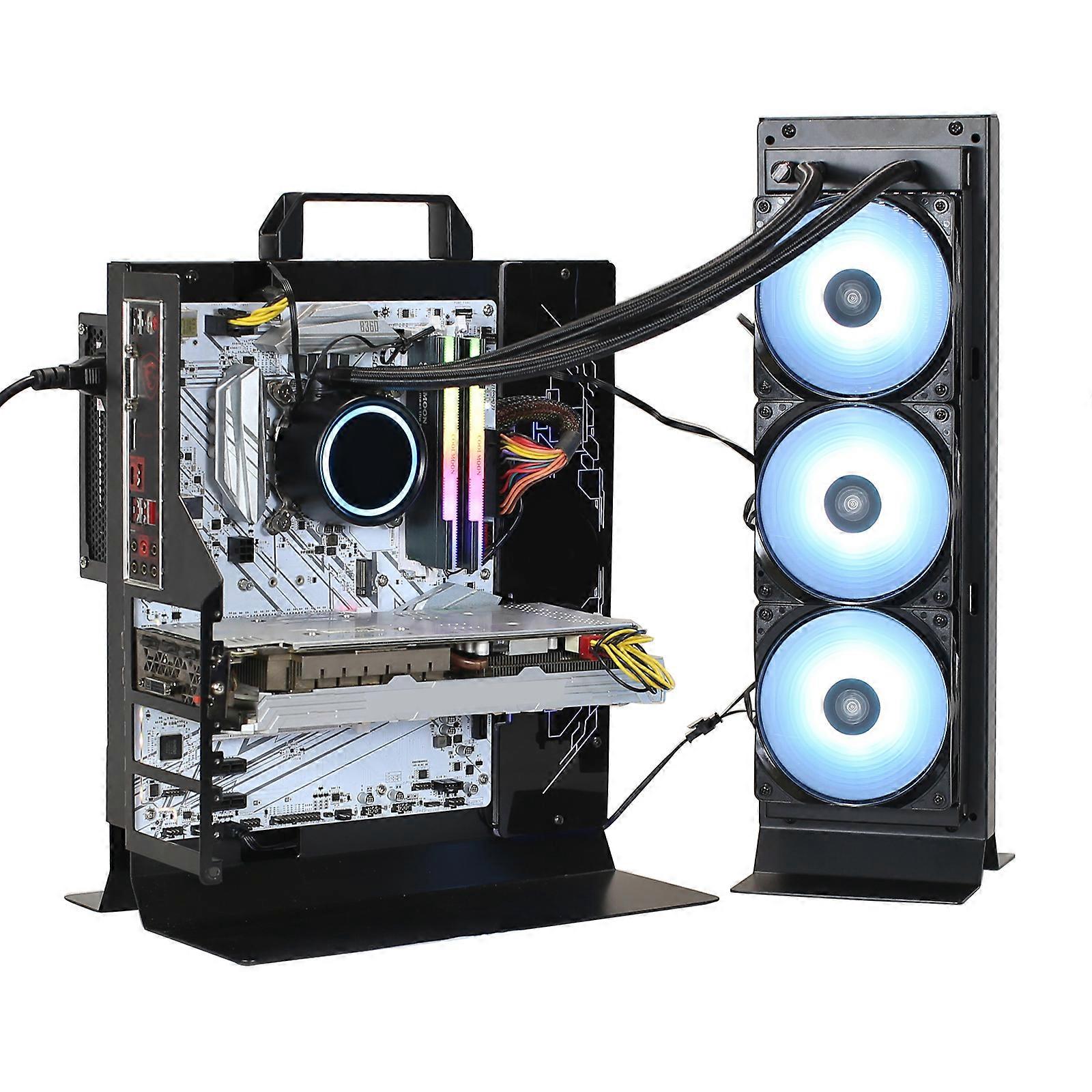 External Water Cooling Dock Bracket for ITX Computer Case Laptop Cooler ...