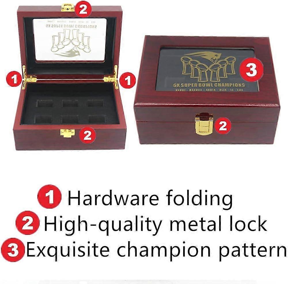 All 6-time New England Tom Championship 'Patriots Brady Rings Set with ...
