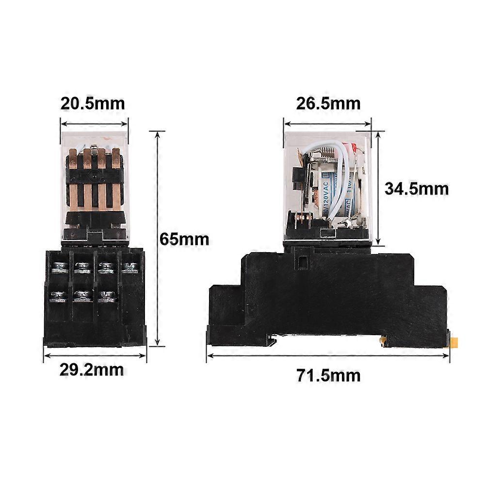 MY4NJ Coil DC12V DC24V AC110V AC220V AC380V HH54P 5A 220V Miniature Electromagnetic General ...