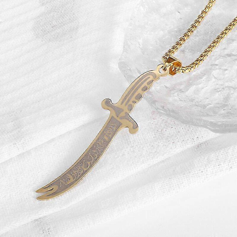 Islam Allah Knife Muslim Zulfiqar Sword Of Imam Ali Stainless Steel ...