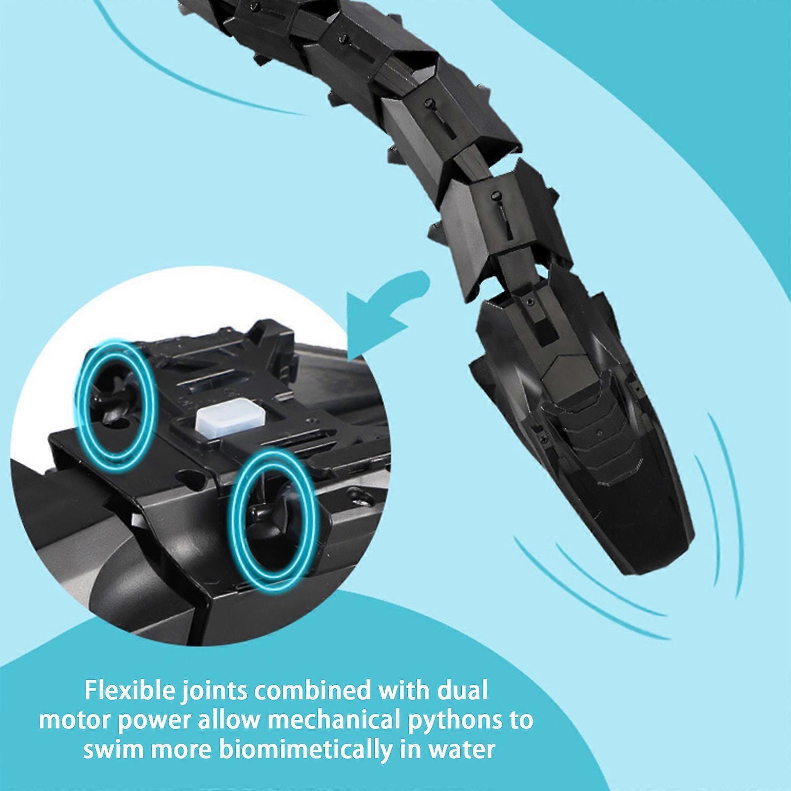 RC Mechanical Snake Electric Rechargeable Water Simulation Snake Toys ...