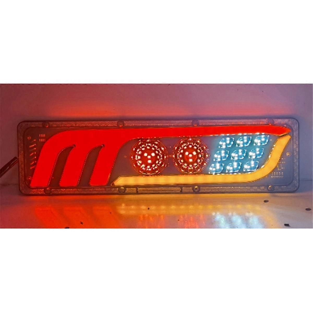 2PCS LED Truck Tail Light Turn Signal Rear Brake Lights Reverse Signal ...