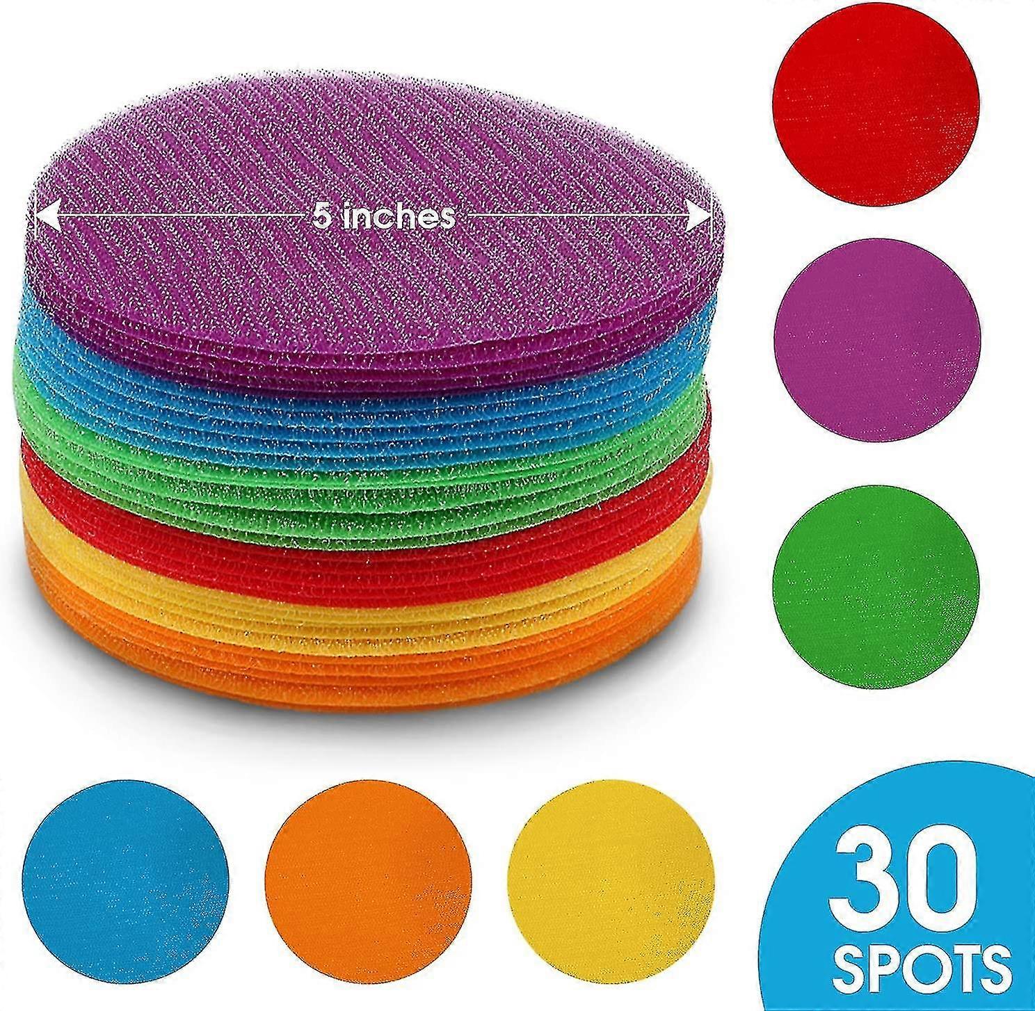 5 Inch Classroom Carpet Sit Spots | 30 Pieces Sit Spots For Classroom ...