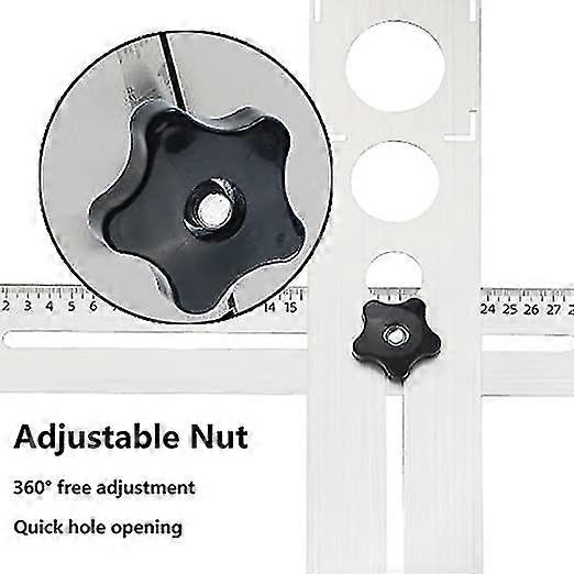 Adjustable Hole Finder, Tile Tool Ruler Tile Locator Tile Angle ...