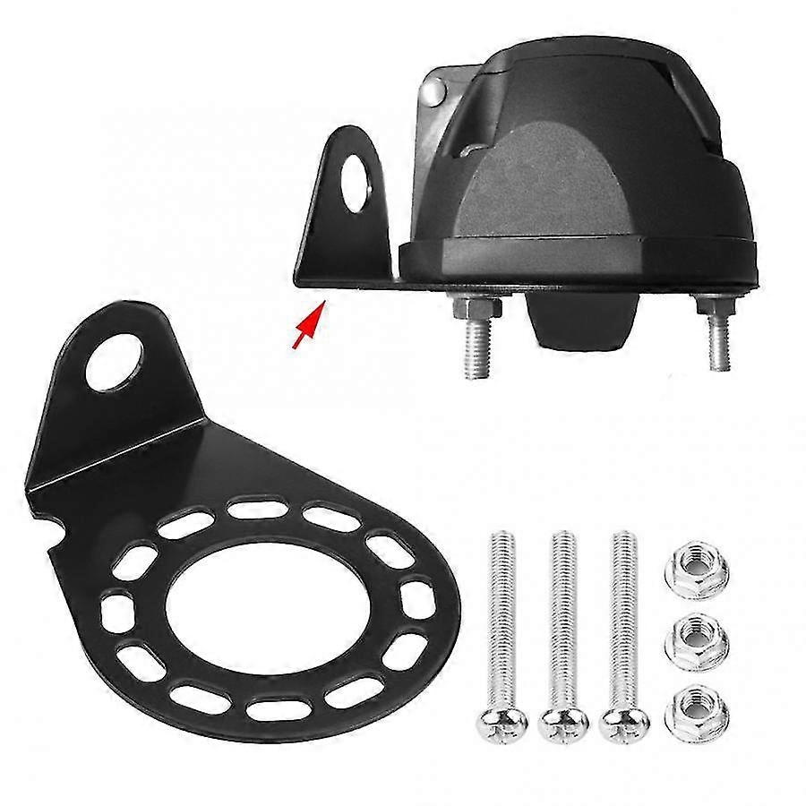 Towing Connector Bracket, Metal Mounting Bracket For 7 Pin 13 Pin ...