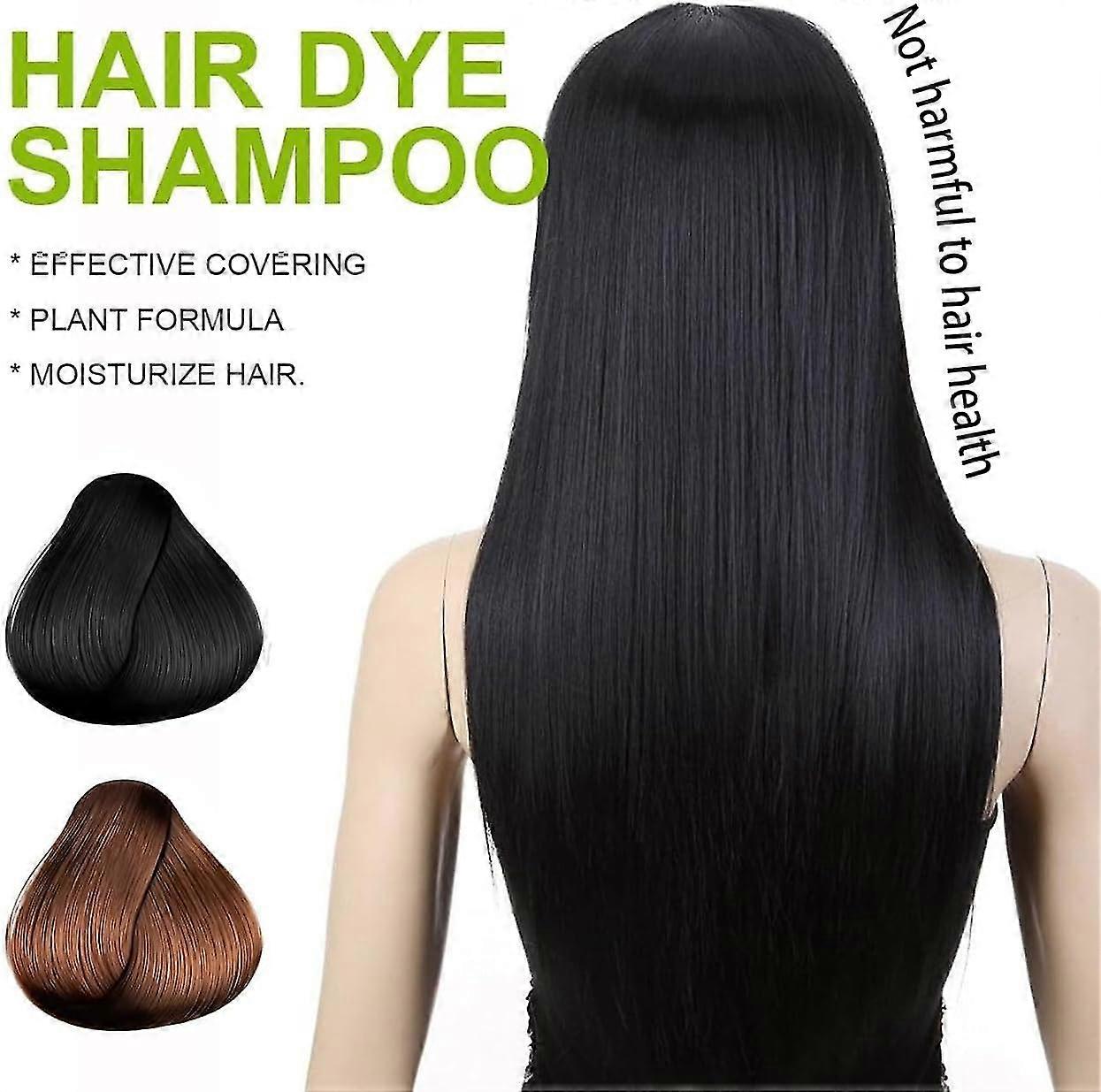 Hair Instant Dye Shampoo Natural Plant, Refresh Hair Instant Herbal ...