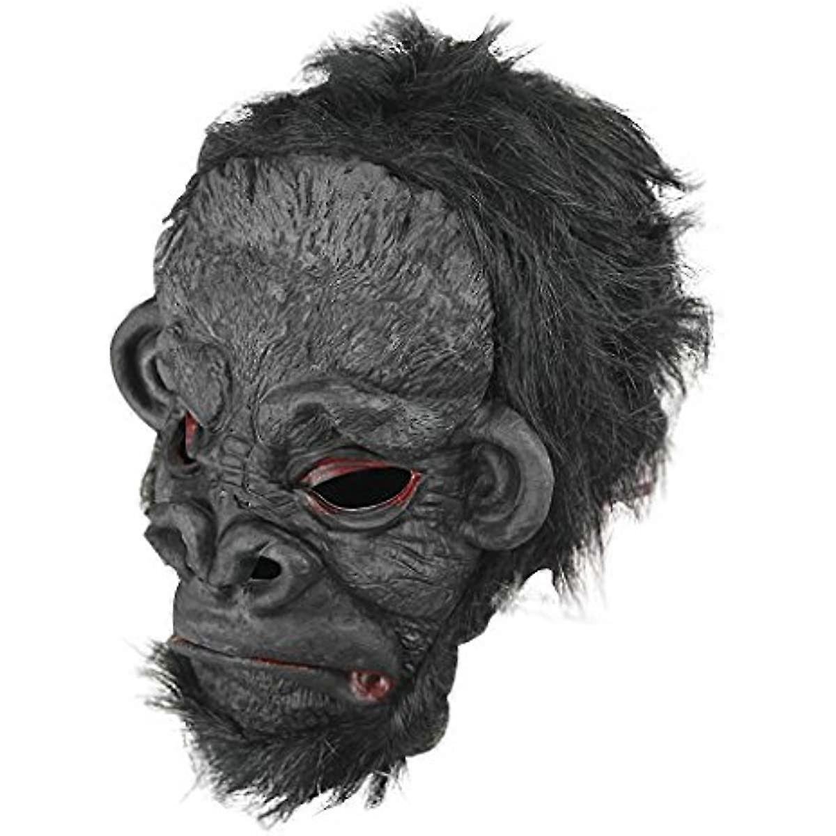 Halloween Scary Horror Chimp Mask Latex Ape Monkey Animal Full Head ...