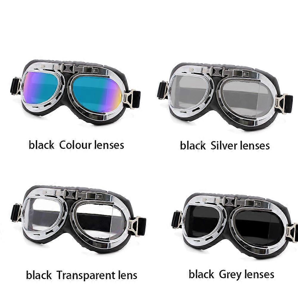 1PC Retro Pilot Goggles Motor Protective Gear Glasses For Motorcycle ...