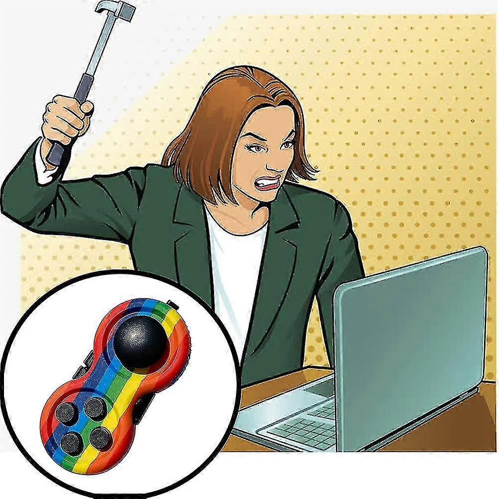 Sensory Fidgets Controller Pad Fidget Relief Game Toys For Kids Adults ...