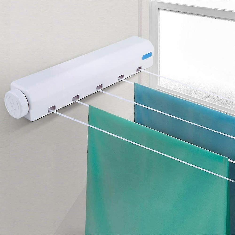 Extendable Clothes Line 4 Lines For Indoor Use Automatic Wall Mounting ...
