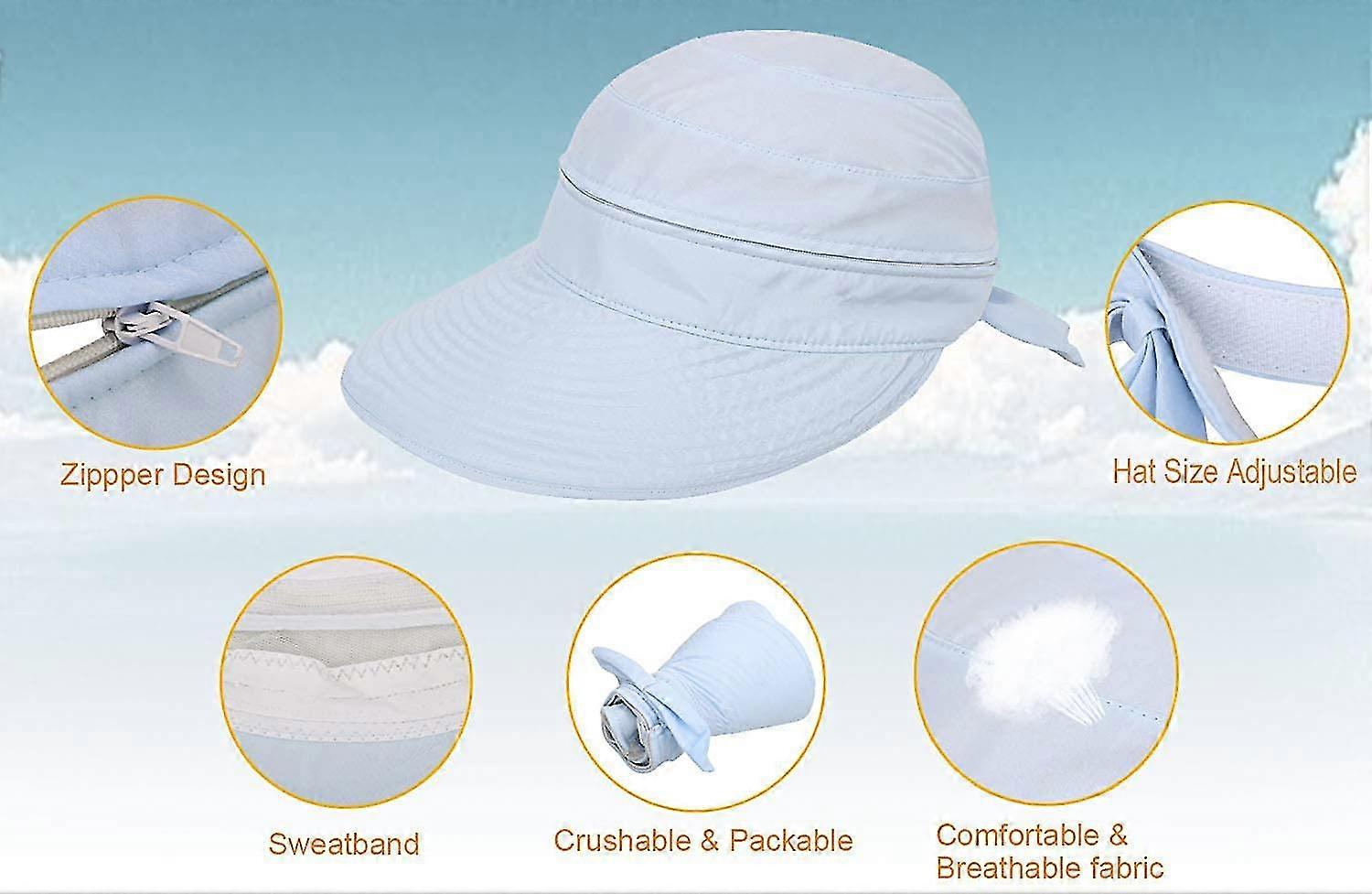 Simplicity Hats For Women Upf 50+ Uv Sun Protective ConvertibleBlue ...