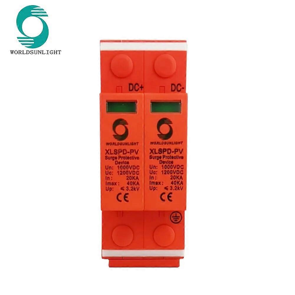 SPD 2P DC 500V 20KA~40KA House Lightning Surge Protector Protective Low ...