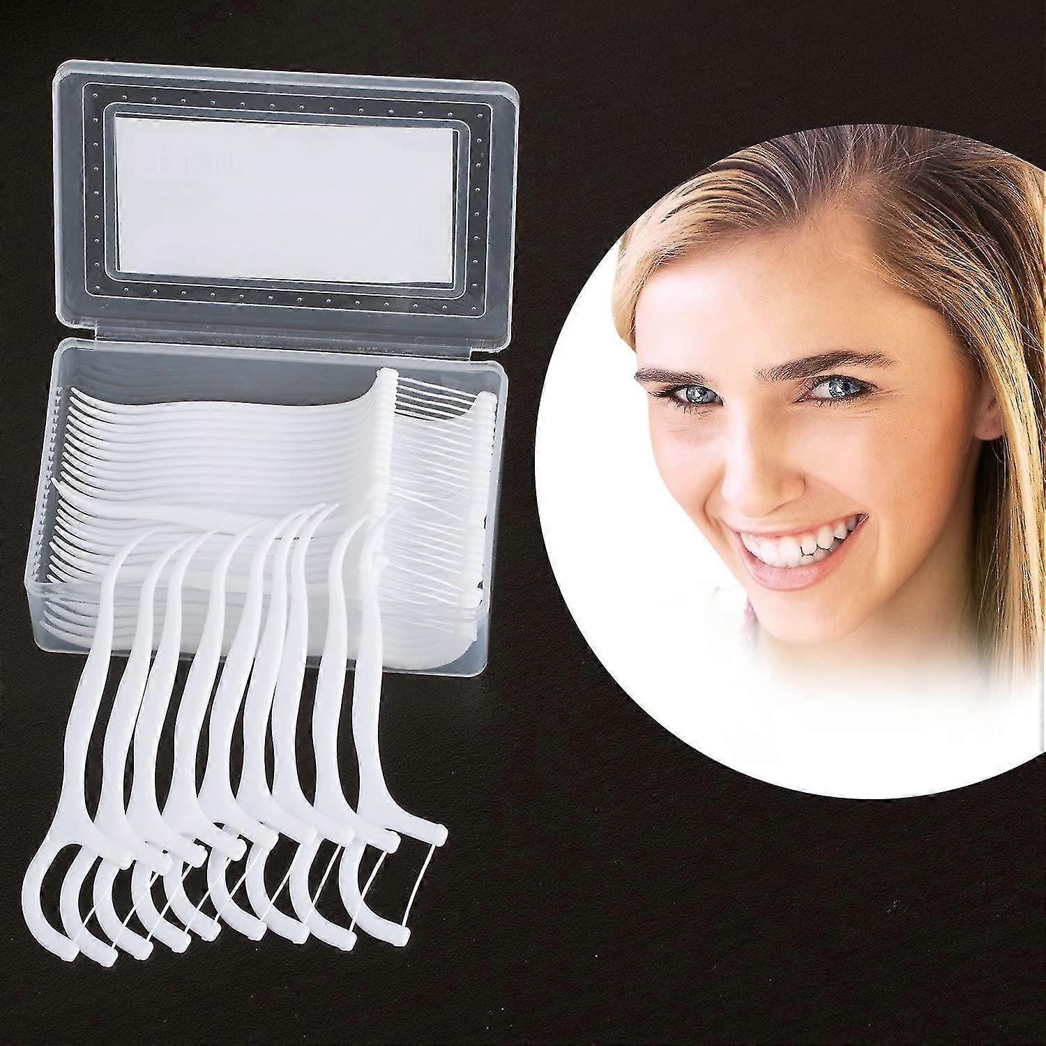 Dww-Lot de 6 Fil Dentaire 300 Pcs Dental Floss, Fil Dentaire Sticks ...