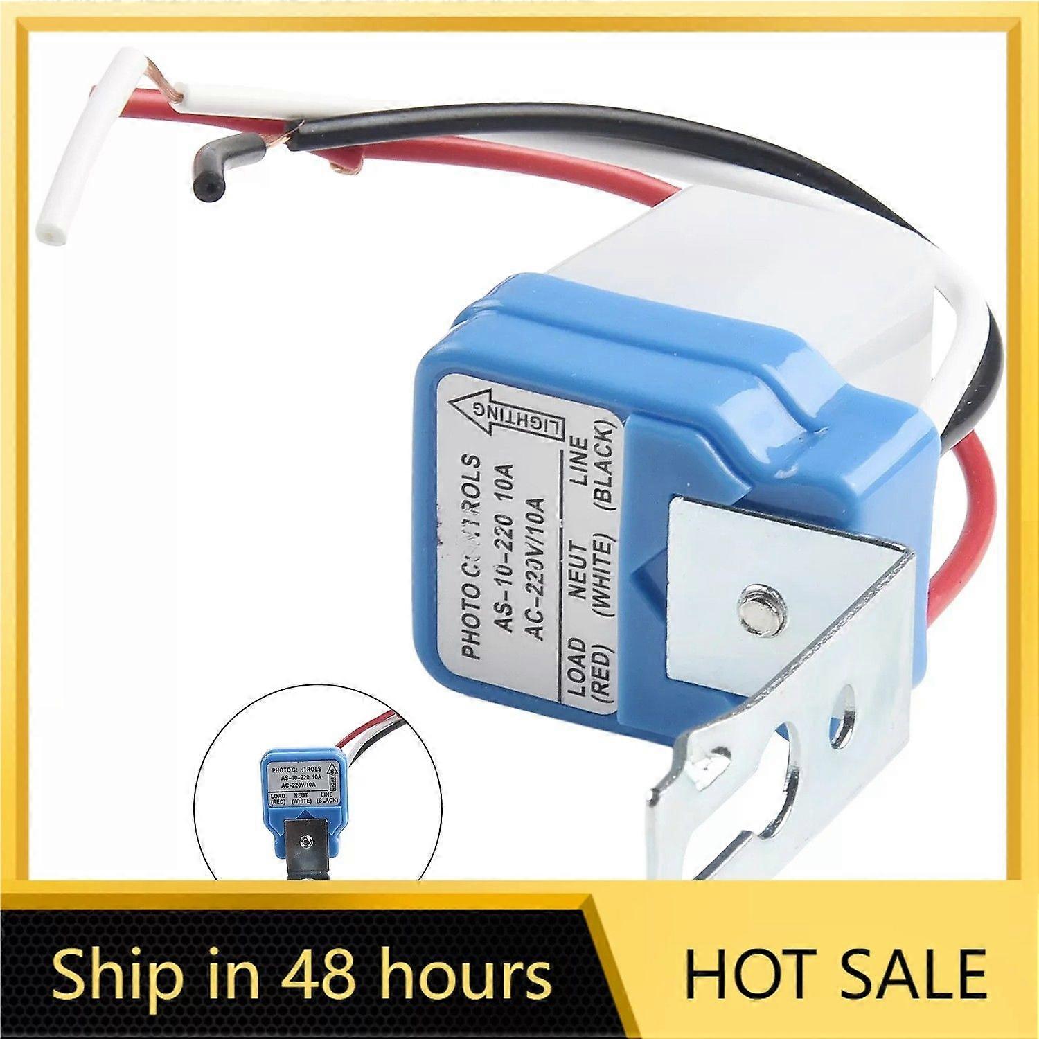 AC 220V 10A Photoswitch Sensor Switch Auto On Off Photocell Street ...