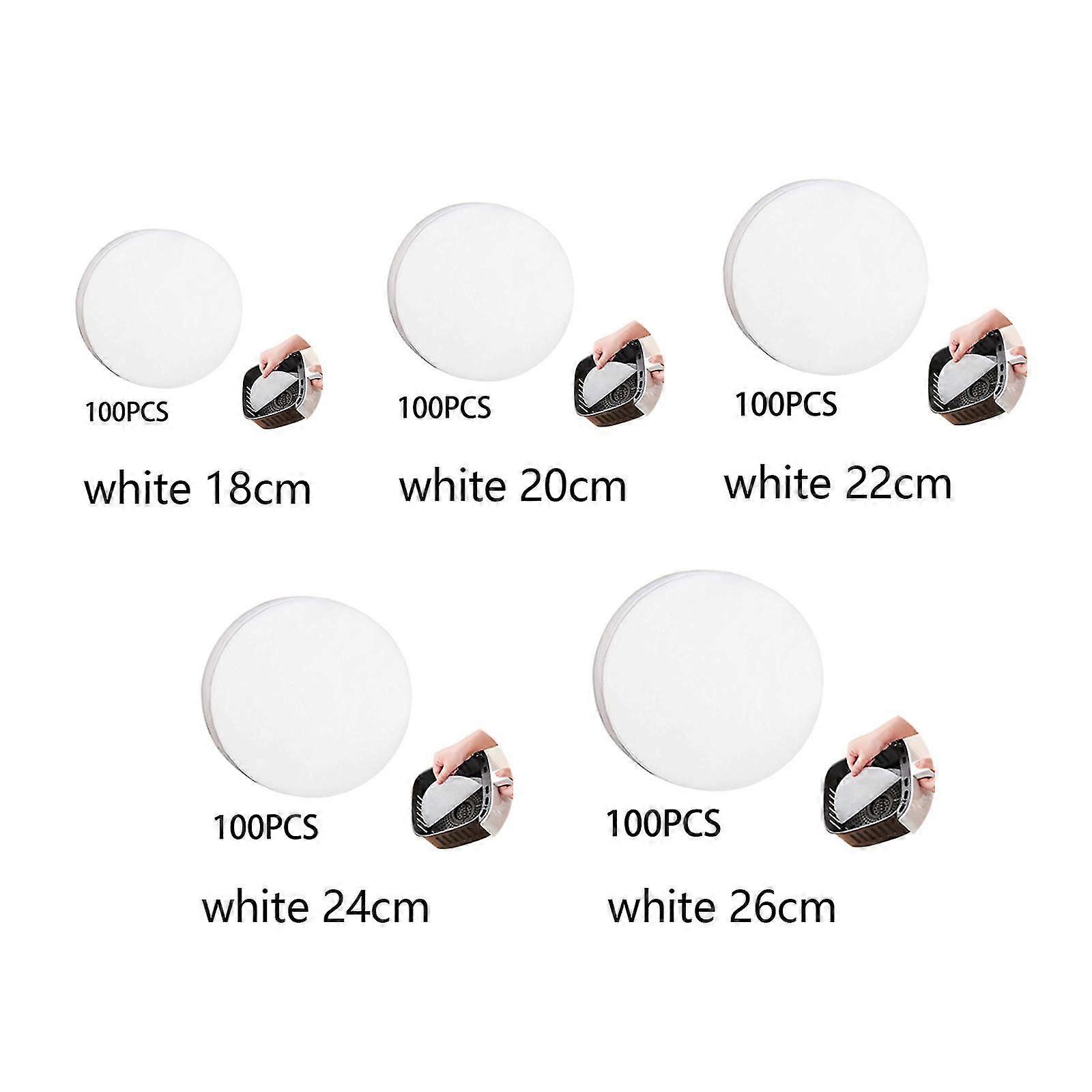 Circular Baking Paper For Air Fryer, 18cm, 100 Sheets, Non-stick ...