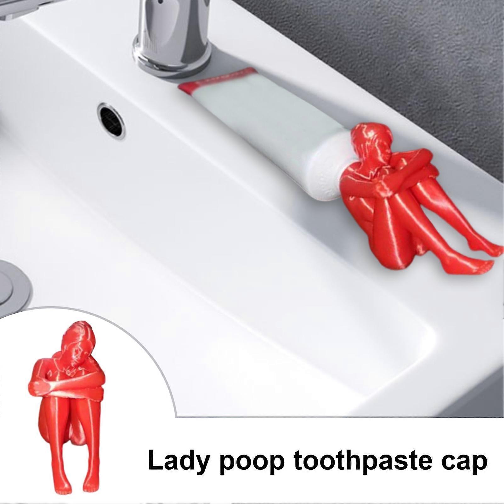 Funny Women Poop Toothpaste Dispenser 3D Printed Women Pooping ...