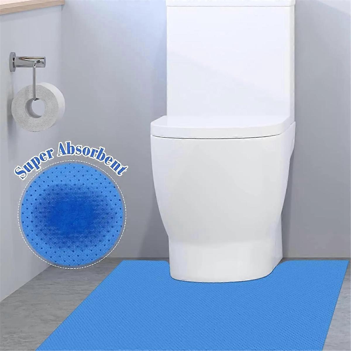 20 Pack Disposable Toilet Mats,Absorbent Toilet Floor Protector ...