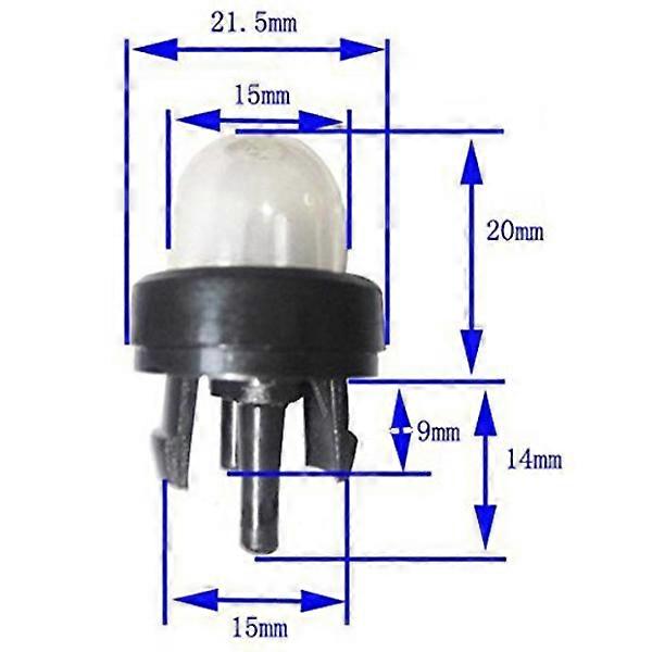 5 Feet 3 Sizes Fuel Line Hose With Snap In Bulb, Pouland Bulb, Fuel ...