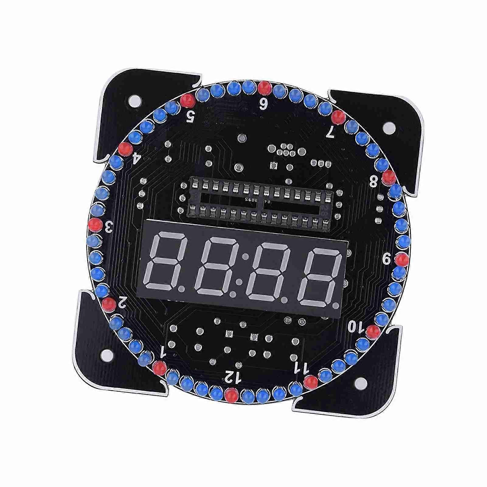 DIY Light Control Rotation Digital LED Electronic Temperature Clock Kit ...