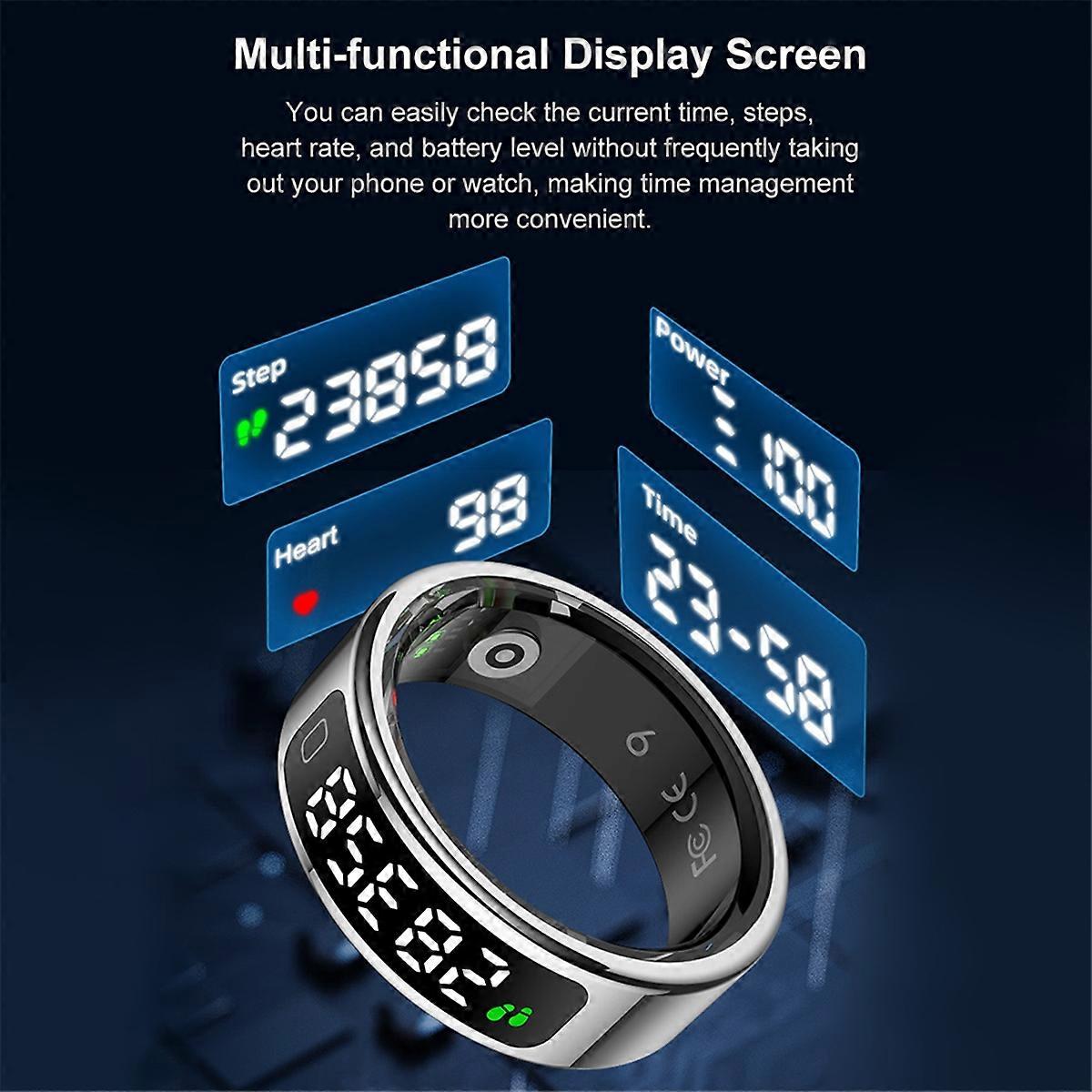 R11C Smart Ring Health Heart Rate Blood Oxygen Sleep Monitoring Fitness ...