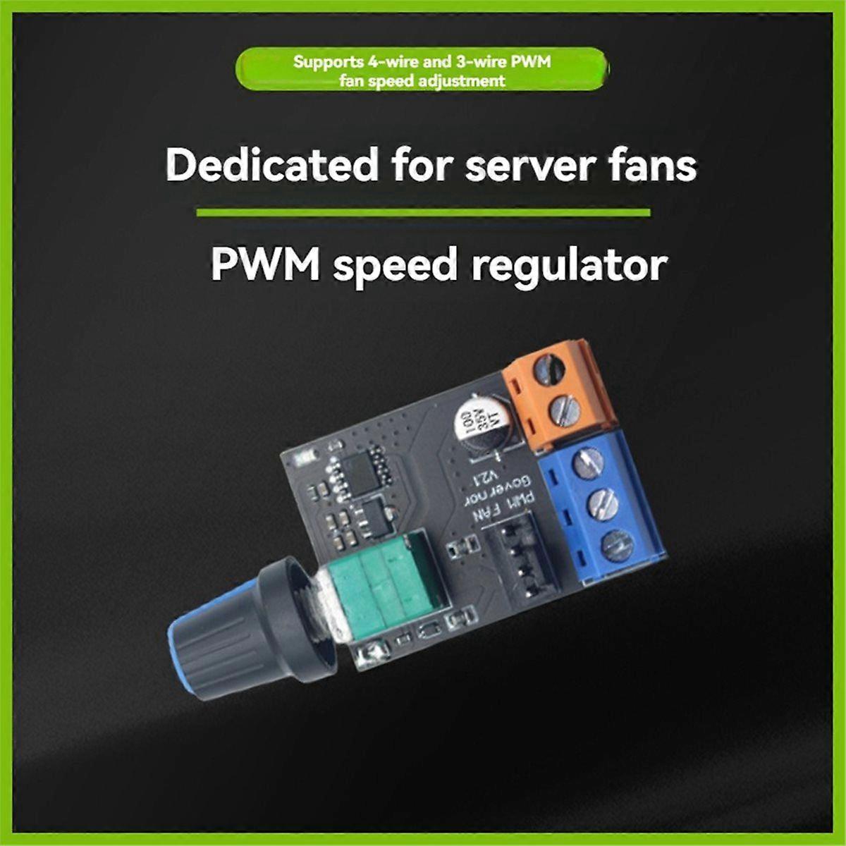 PWM Server Fan Speed Controller 3-Wire 4-Wire Motor Stepless Fan ...