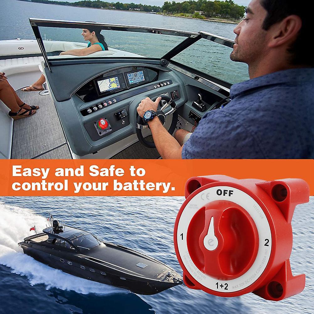 DC 32V 350A Battery Switch 4-Position Selector Boat Battery Selector ...