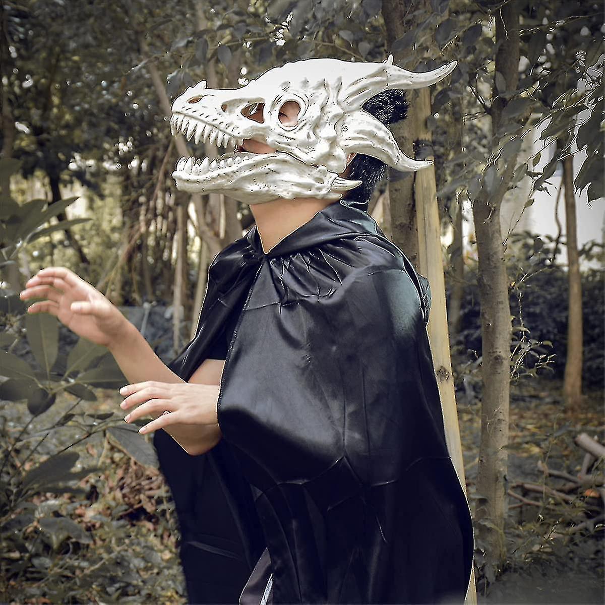 Dino Mask Movable Dragon Mask-tyrannosaurus Rex Creepy Halloween Mask ...