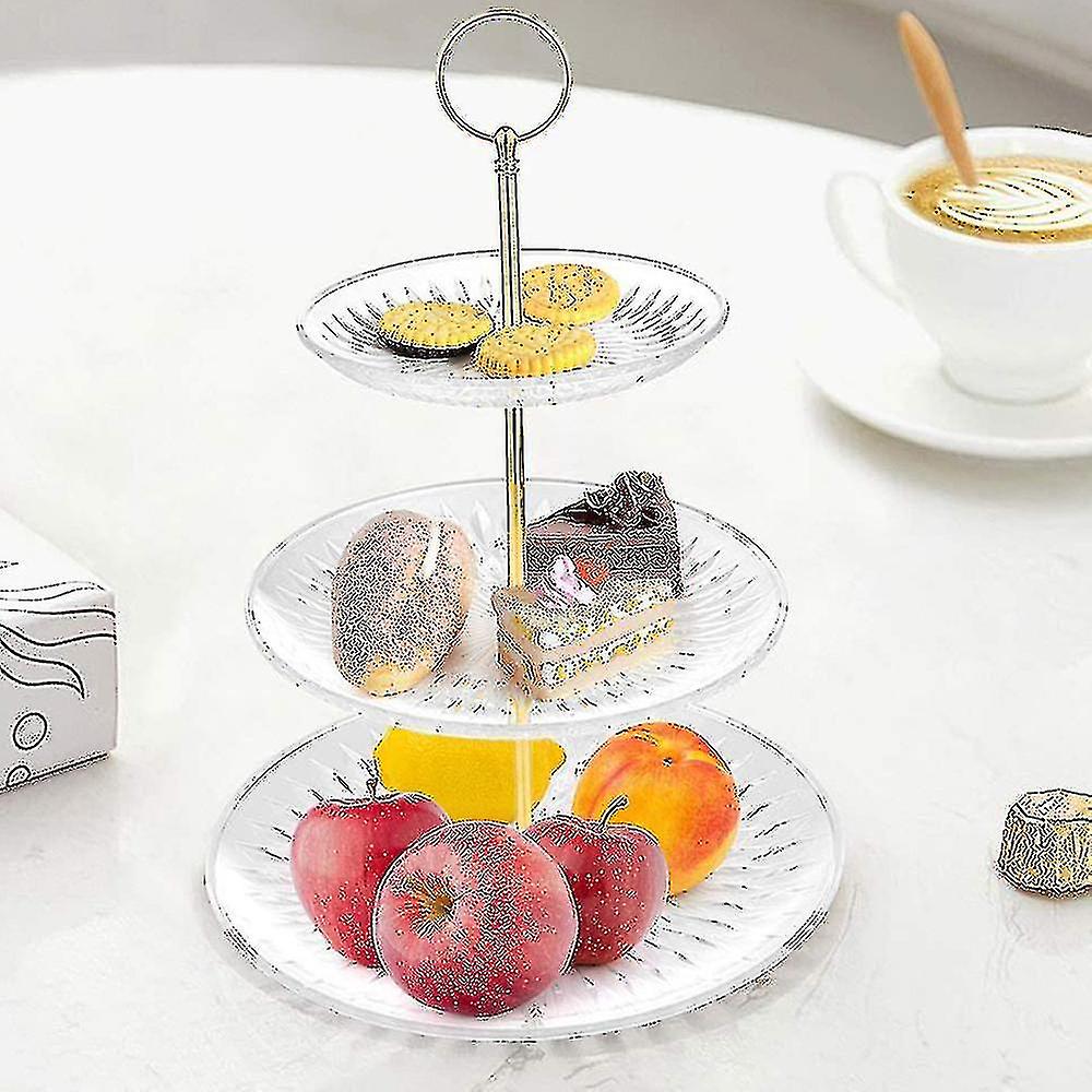 4 Sets 3 Tier Cake Stand Hardware,tiered Tray Hardware 3 Tier Cake ...