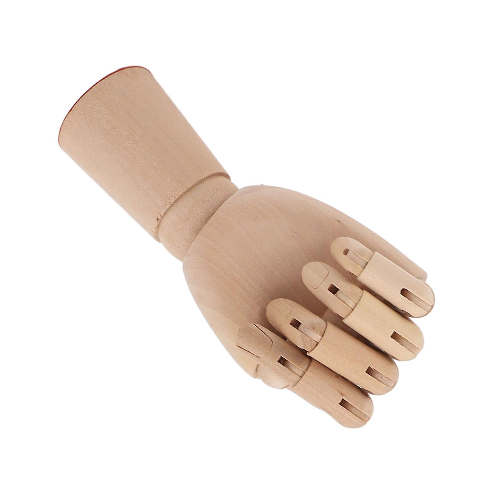 Flexible Wooden Hand Model Moveable Wooden Artists Manikin Hand Figure ...