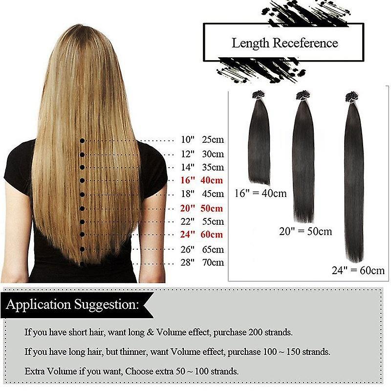 Micro Loop Human Hair Extensions 50G | Fruugo UK