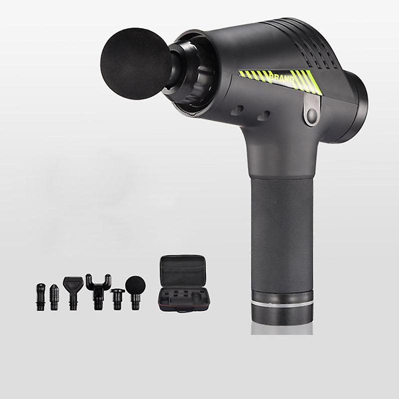 Massage Gun Electric Body Six Heads Massager Impact Muscle Massage ...