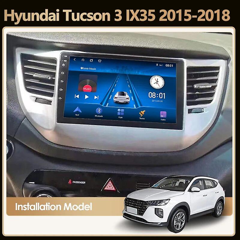 For Hyundai Tucson 3 2015 2016 2017 2018 Android 12 Car Radio ...