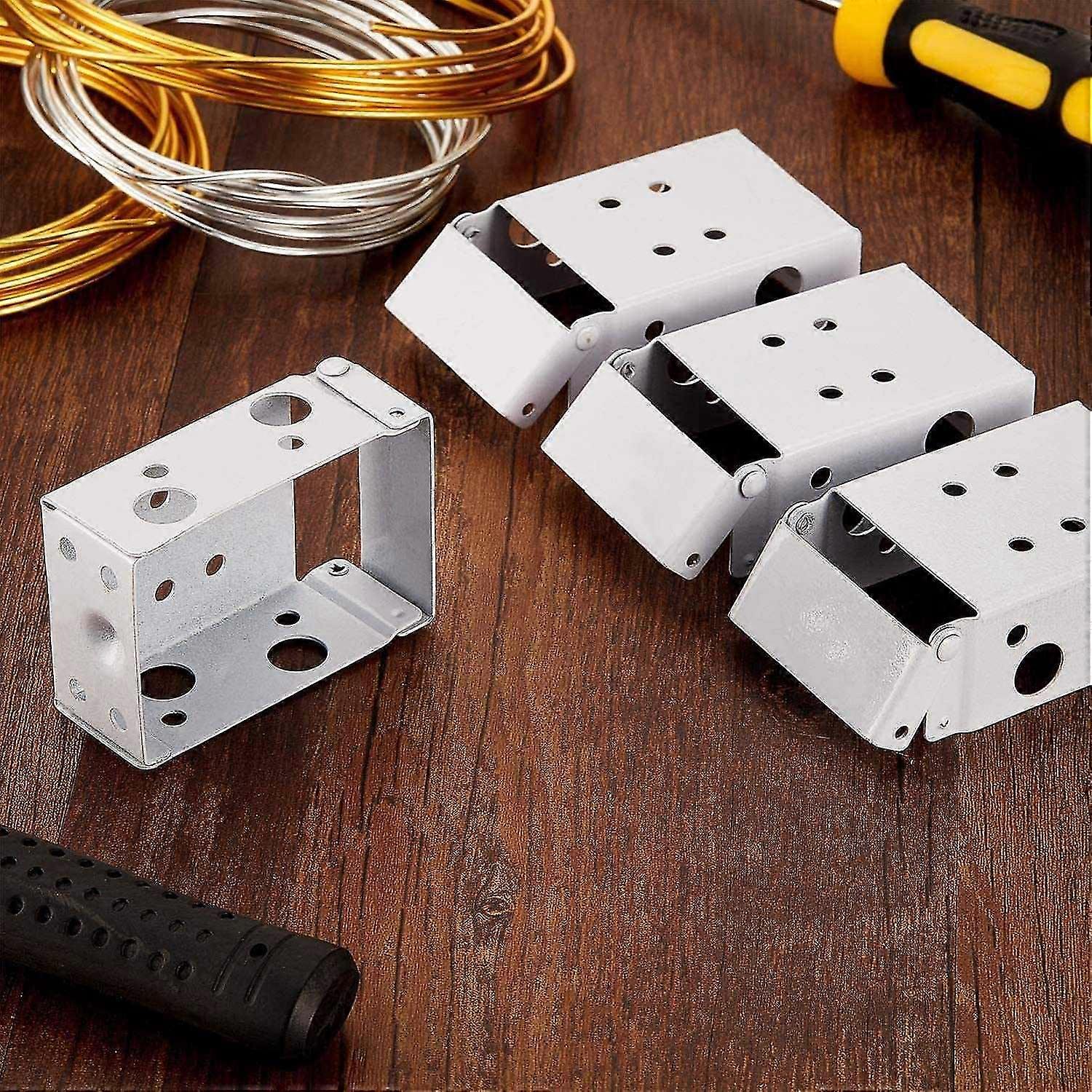 4 Pieces Blind Brackets 2 Inch Low Profile Box Mounting Bracket For ...