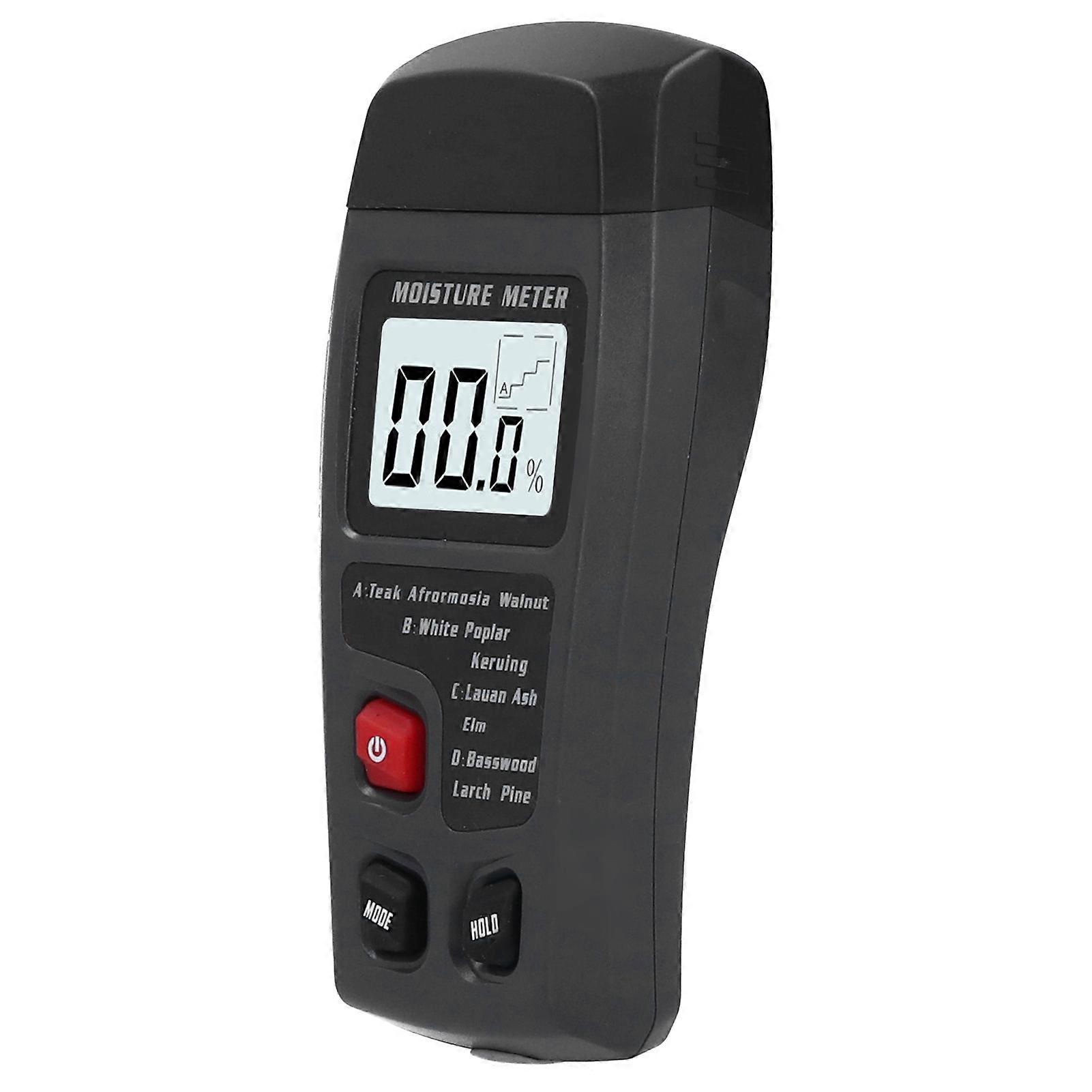 Wood Moisture Meter Handheld LED Digital Humidity Tester Detector ...