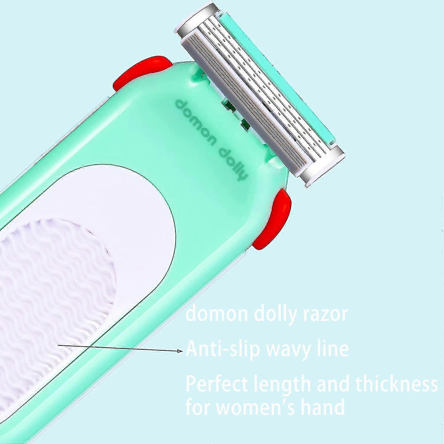 Razors For Women 6 Refills 3 Blades Shaver For Face Legs Bikini Area ...