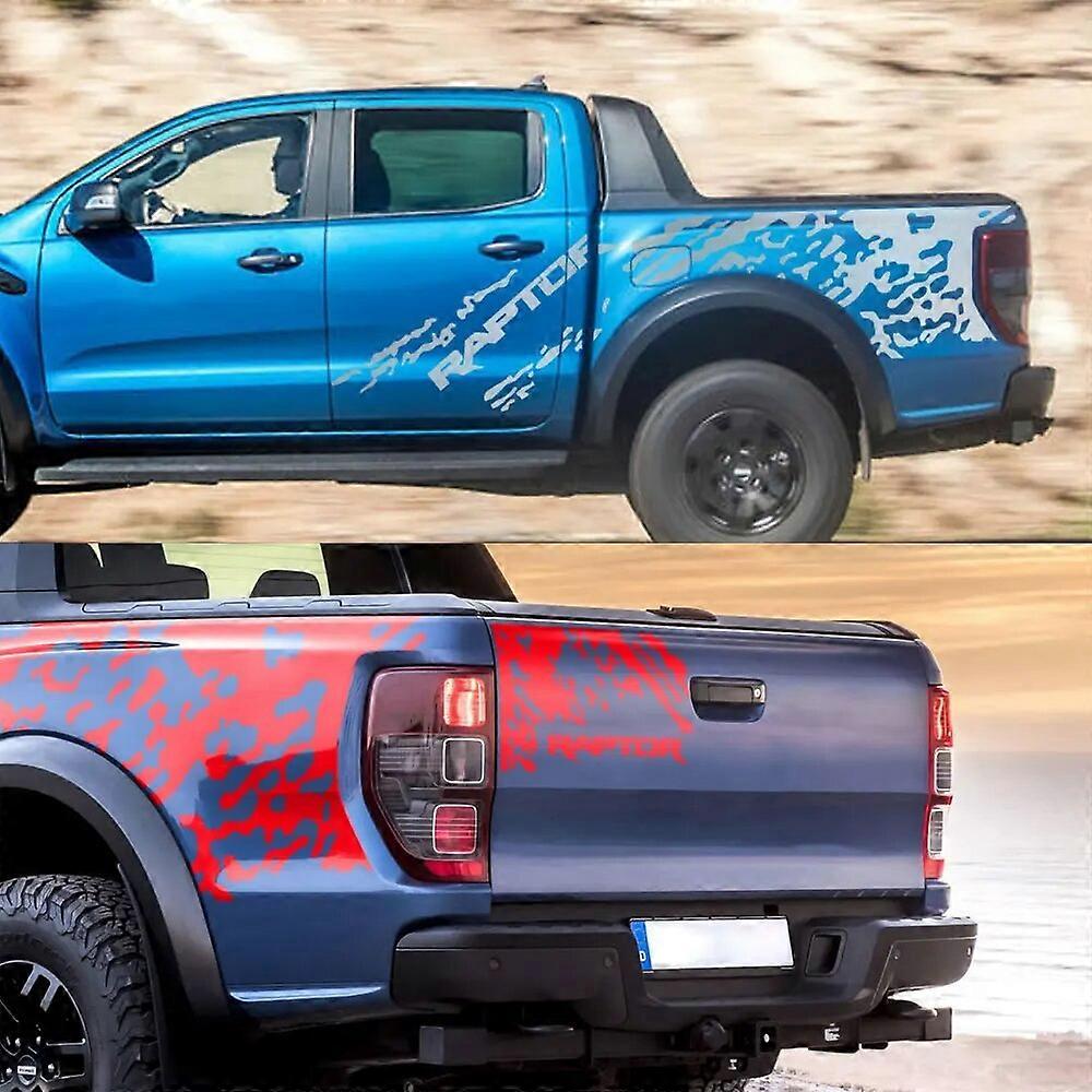 Pickup Stickers For Ford F150 Raptor Ranger Truck Graphic Splash Grunge ...