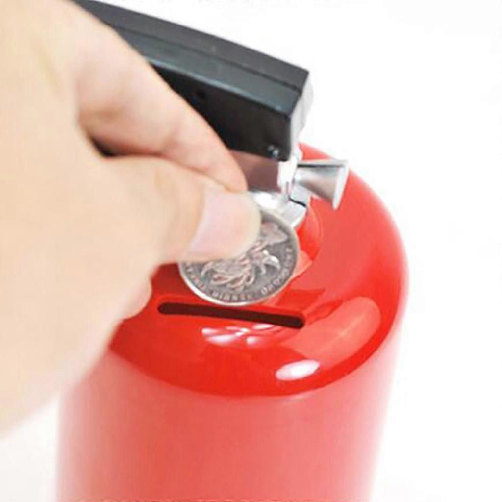 for Creative Fire Extinguisher Piggy Bank Money Saving Cash Plastic ...