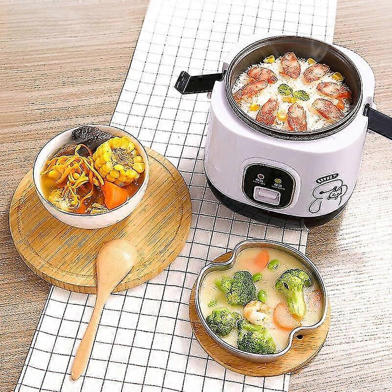 1.2l Mini Rice Cooker 2 Layers Steamer Multifunction Cooking Pot ...