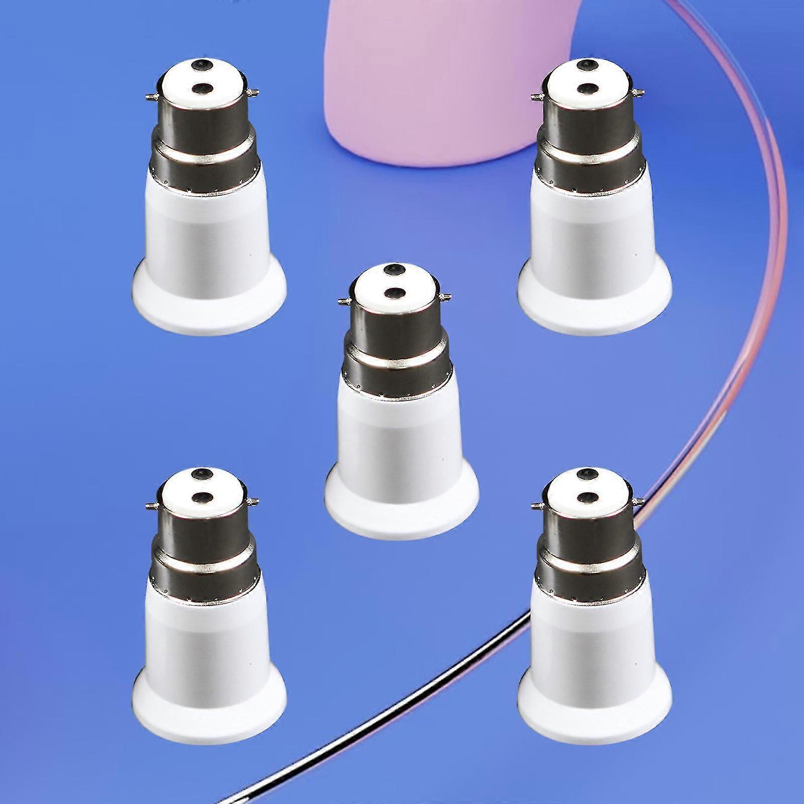 5pcs B22 To E27 Light Socket Adapter Fixture Extender, Bayonet To Screw ...
