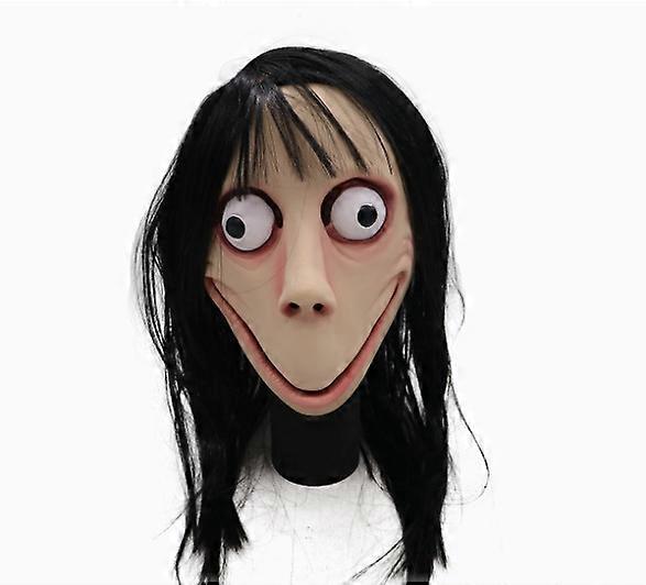 MOMO Mask Halloween Party Horror Latex Full Head Mask | Fruugo UK