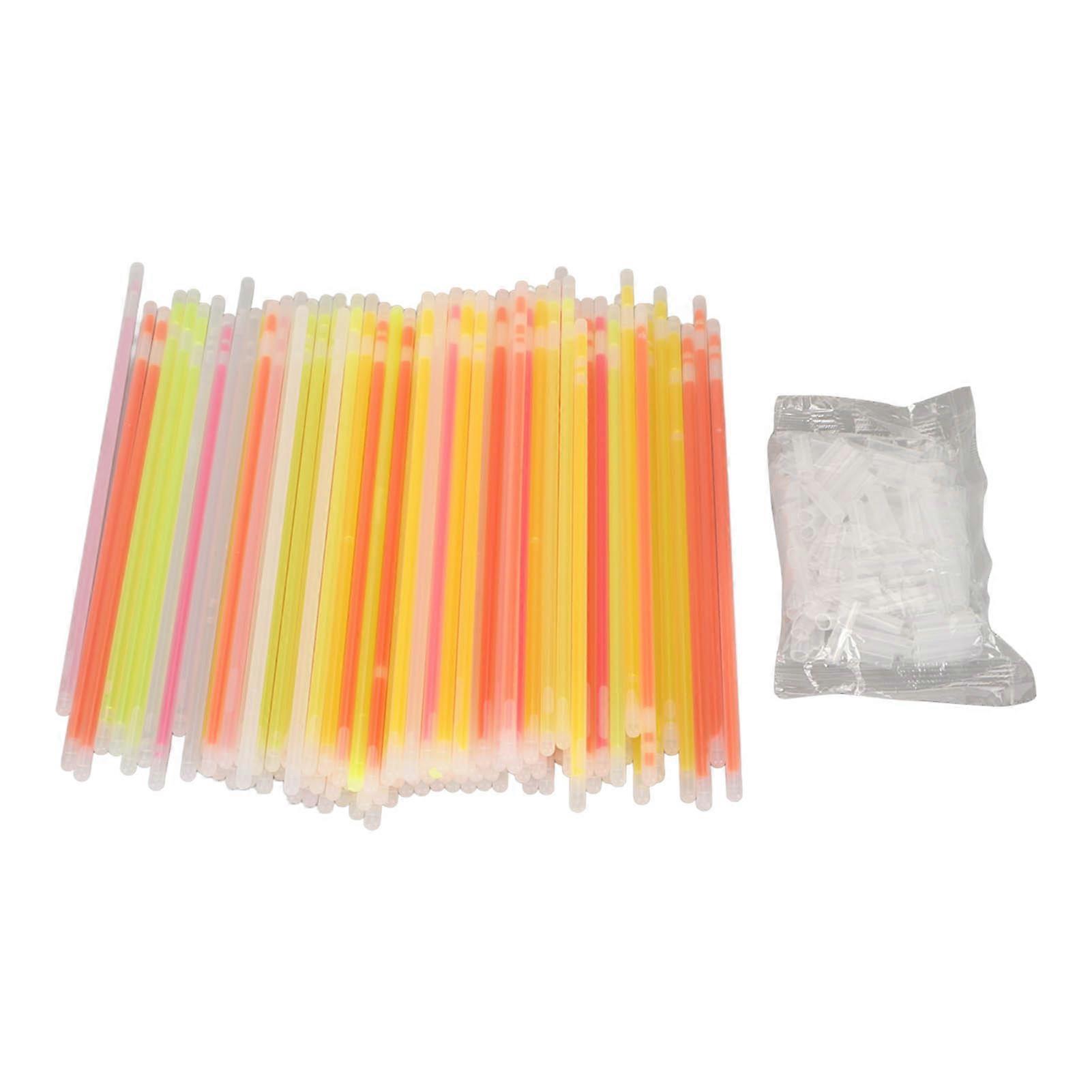 100PCS Glow Sticks Safe Waterproof Light Sticks Glow in The Dark Party ...