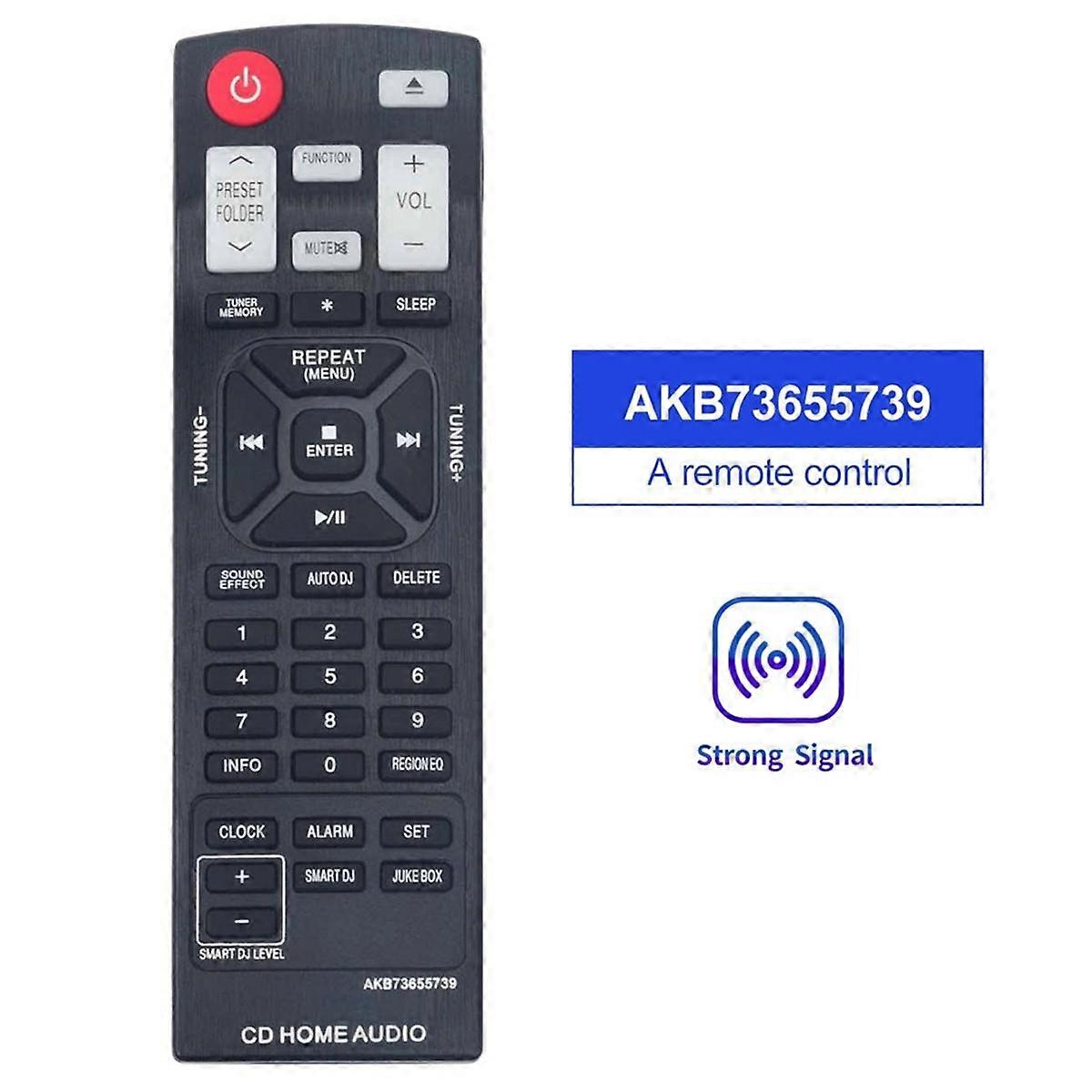 Remote Control AKB73655739 for LG Home Audio Stereo Mini Hi-Fi System ...