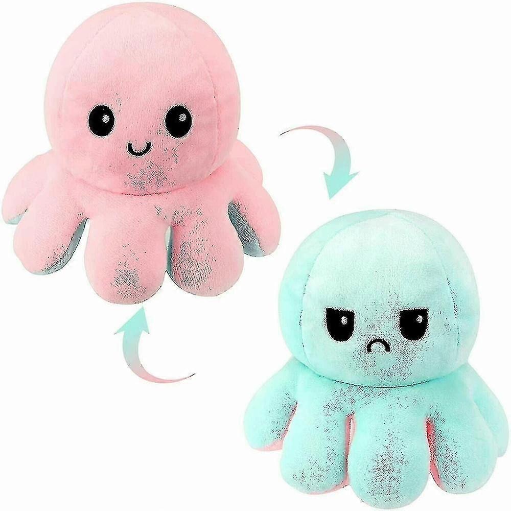 40cm Giant Reversible Octopus Stuffed Animal Reversible Happy Sad ...