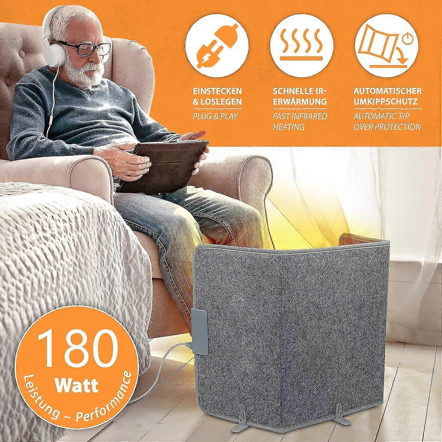 Infrared Desk Heater 51 X 100 Cm Heating Panel 170 W Auxiliary Heater ...