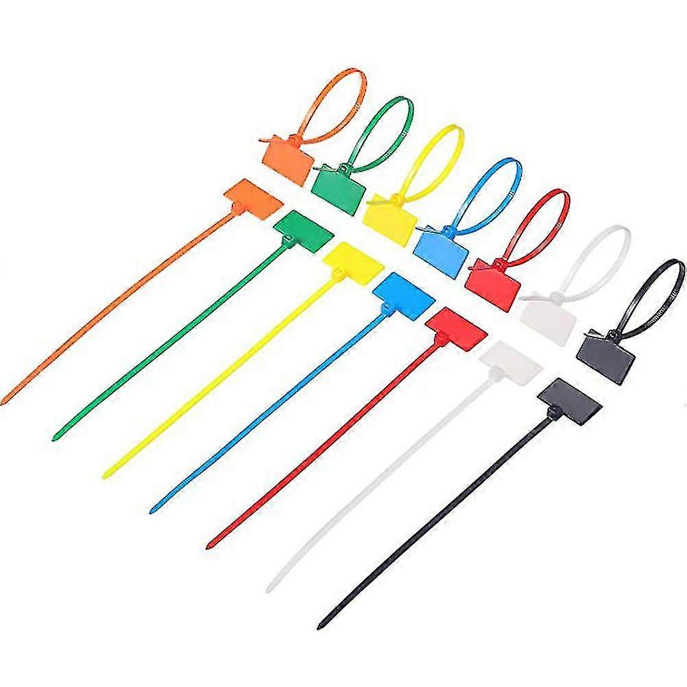 250pcs Easy Mark 4x150mm Nylon Cable Ties Tag Labels Plastic Loop Ties ...