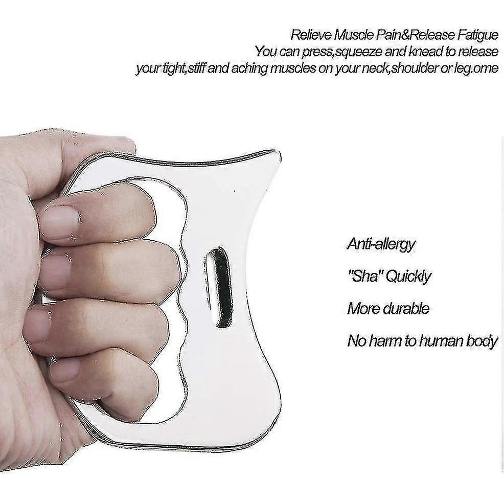 Stainless Steel Gua Sha Scraping Massage Tool Soft Tissue Mobilization ...